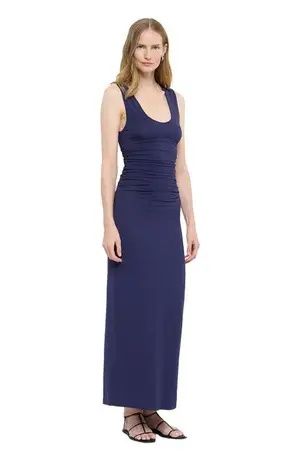 Another Tomorrow Ruched Tank Maxi Dress