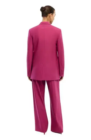 Another Tomorrow Oversized Blazer - Magenta