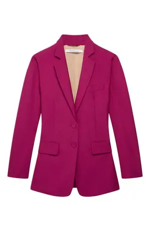 Another Tomorrow Oversized Blazer - Magenta