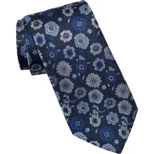 ELIZABETTA Pergola Silk Jacquard Neck Tie - Blue