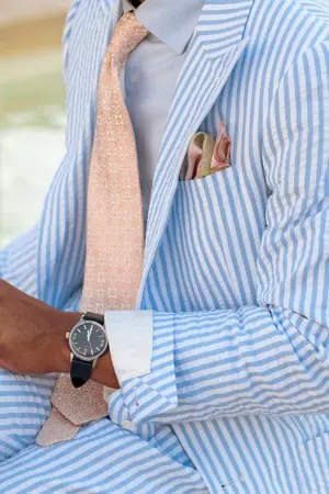 ELIZABETTA Palladio Silk Jacquard Neck Tie - Blush