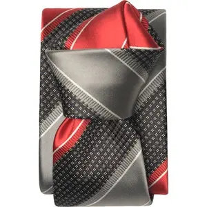ELIZABETTA Silk Jacquard Neck Tie - Red