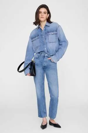 ANINE BING Paxton Shirt - Tidal Blue