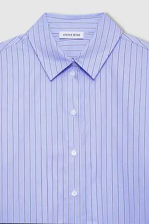 ANINE BING Essie Shirt - Blue Stripe