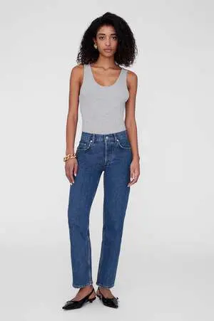 ANINE BING Ginny Bodysuit - Heather Grey