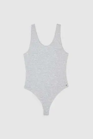 ANINE BING Ginny Bodysuit - Heather Grey