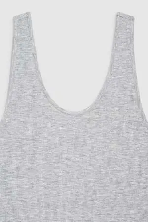 ANINE BING Ginny Bodysuit - Heather Grey