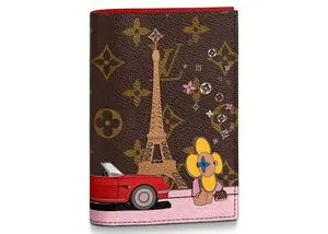 LOUIS VUITTON Passport Cover Monogram Vivienne Paris - Red Lining