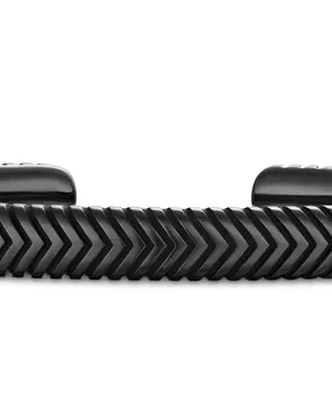 David Yurman Chevron Cuff In Titanium - Black
