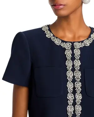 Cinq À Sept Samina Embellished Jacket - Navy