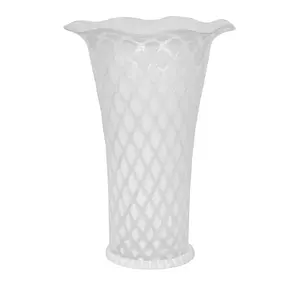 JULISKA Trellis 9 Flared Vase - White