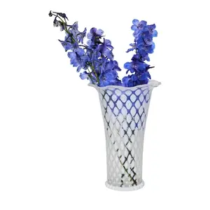 JULISKA Trellis 9 Flared Vase - White