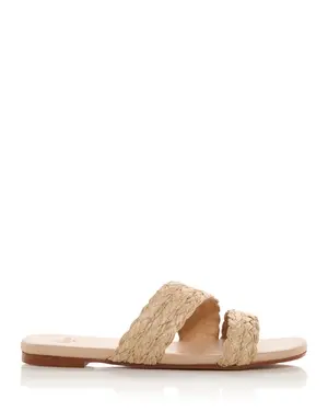 CastaÑer Paz Woven Slide Sandals - Natural