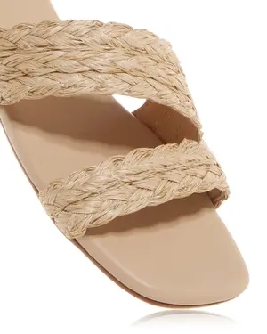CastaÑer Paz Woven Slide Sandals - Natural