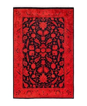 Bloomingdale'S Fine Vibrance M1452 Area Rug, 4'1 X 6'1 - Orange