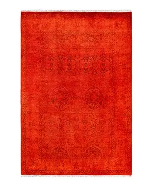 Bloomingdale'S Fine Vibrance M1437 Area Rug, 4'1 X 6 - Orange