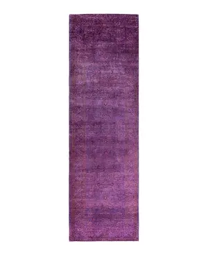 Bloomingdale'S Fine Vibrance M1656 Runner Area Rug, 3'1 X 10'3 - Purple