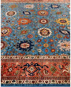 Bloomingdale'S Serapi M1945 Area Rug, 8'2 X 9'10 - Light/blue