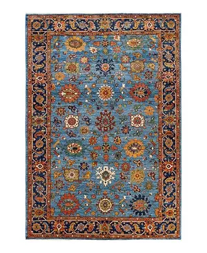 Bloomingdale'S Serapi M1945 Area Rug, 6'2 X 9 - Light/blue
