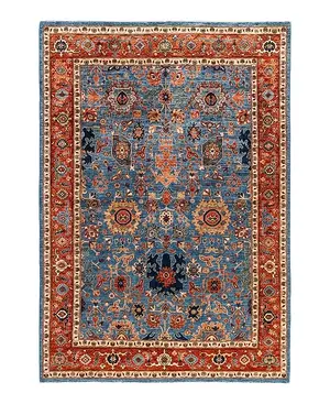 Bloomingdale'S Serapi M1945 Area Rug, 6'3 X 8'11 - Light/blue