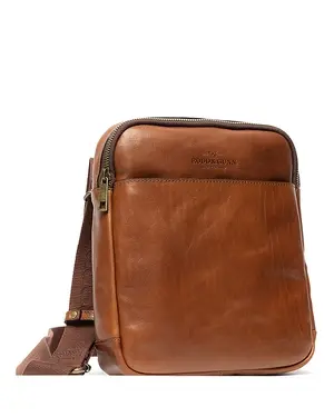 Rodd & Gunn Cambridge Leather Crossbody Satchel - Cognac