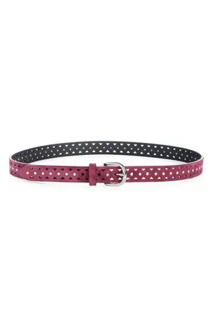 Isabel Marant Isabel Marant Ohen Leather Belt Raspberry 40ry