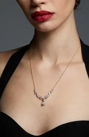 Nadri Beatrix Cubic Zirconia Frontal Necklace