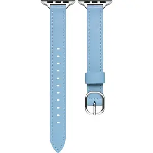 POSH TECH Carmen Leather Apple Watch® Watchband - Ice Blue