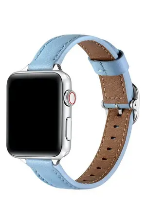 POSH TECH Carmen Leather Apple Watch® Watchband - Ice Blue