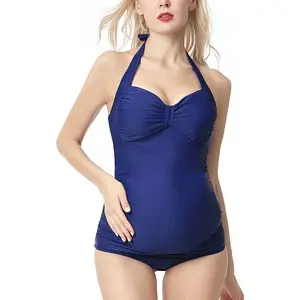 KIMI + KAI Dana Upf 50+ Maternity One-piece Swimsuit - Navy
