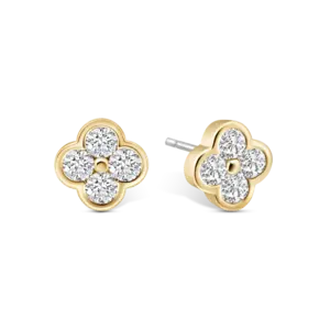 ELECTRIC PICKS Camilla Clover Stud Earrings - Gold
