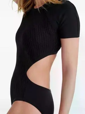 ERES Short-sleeve Swimsuit - Black