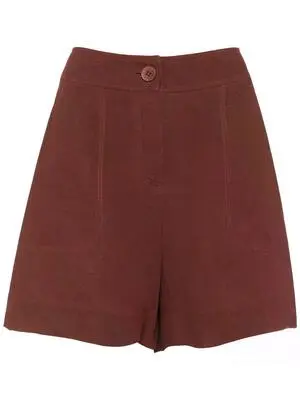 ERES High-waisted Shorts - Brown
