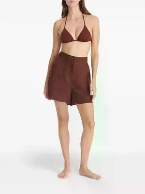 ERES High-waisted Shorts - Brown
