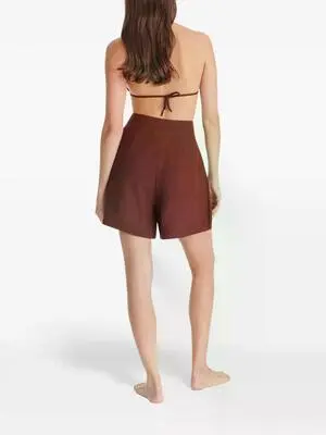 ERES High-waisted Shorts - Brown