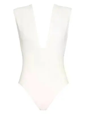 ERES Plunge Neck Swimsuit - White