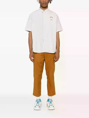 AAPE BY *A BATHING APE Aapenow Moonface-logo Striped Shirt
