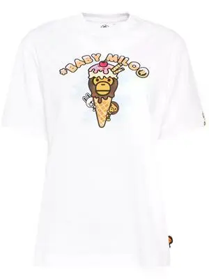 A BATHING APE Graphic-print T-shirt - White