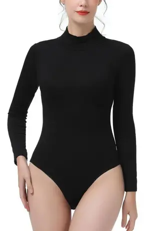 Kimi + Kai Mock Neck Bodysuits