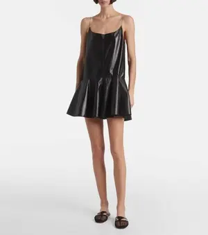 Alaïa Slip Leather Romper