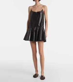 Alaïa Slip Leather Romper