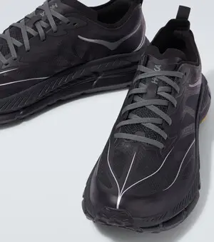 Hoka One One Mafate Speed 4 Lace-up Sneakers - Black