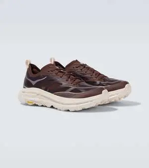 Hoka One One Mafate Speed 4 Lace-up Sneakers - Brown