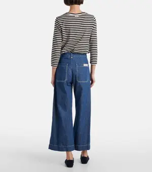 Max Mara Paul High-rise Wide-leg Jeans - Blue