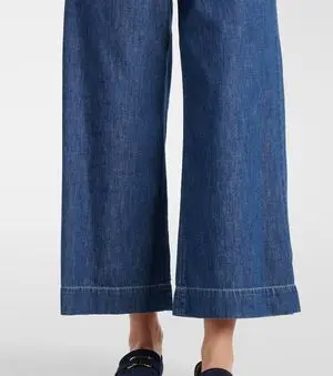 Max Mara Paul High-rise Wide-leg Jeans - Blue