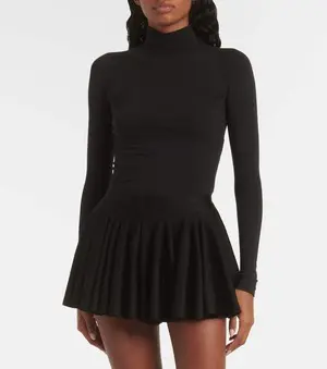 Alaïa Godet Pleated Shorts