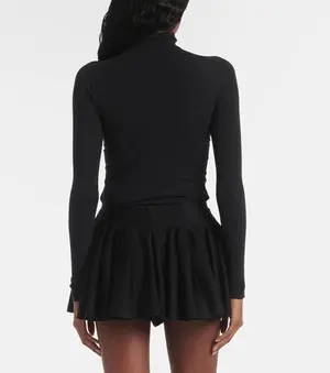 Alaïa Godet Pleated Shorts