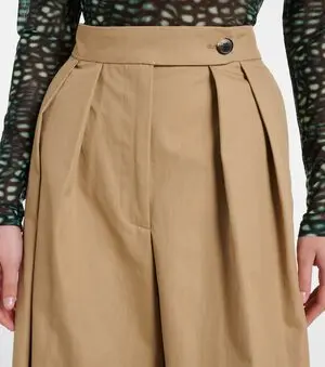 Dries Van Noten Low-rise Wide-leg Pants - Beige