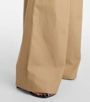 Dries Van Noten Low-rise Wide-leg Pants - Beige