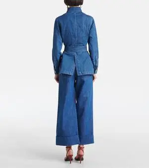 Valentino Garavani Belted Denim Jacket